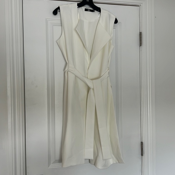 Jackets & Coats | Hijab House Long White Vest With Belt | Poshmark